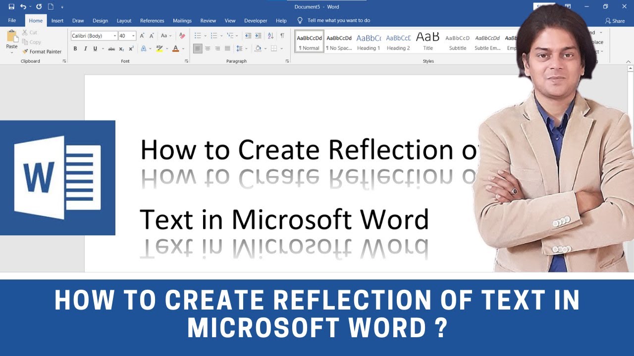 How To Create Reflection Of Text In Microsoft Word YouTube how-to-create-reflection-of-text-in-microsoft-word-youtube