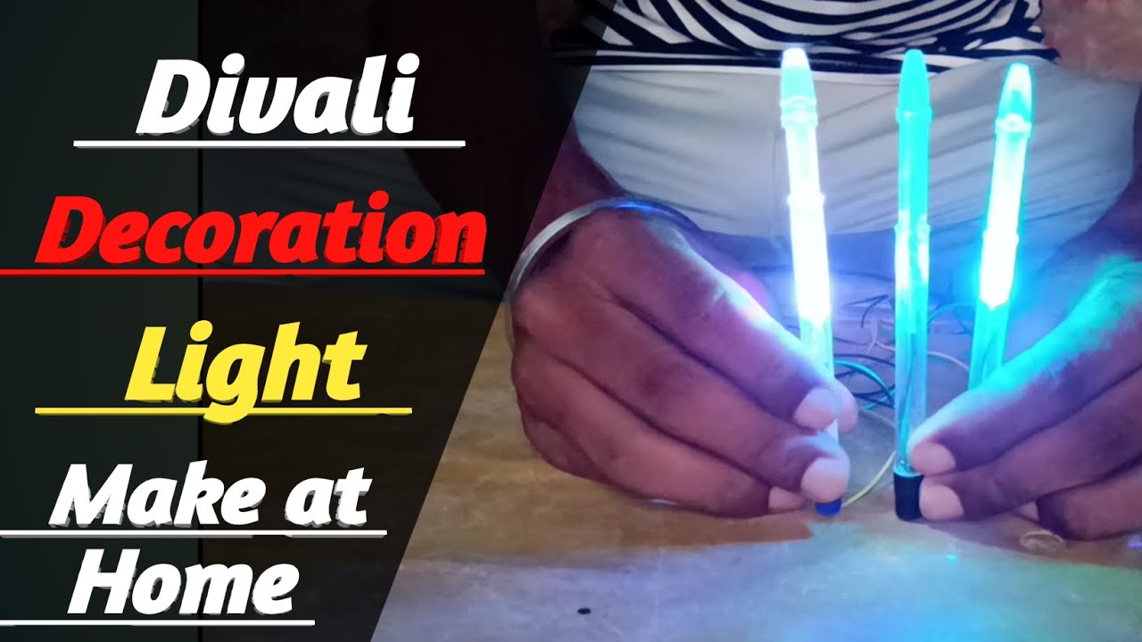 How to make Divali Decoration Light | RGB Light at Home | Decoration ...