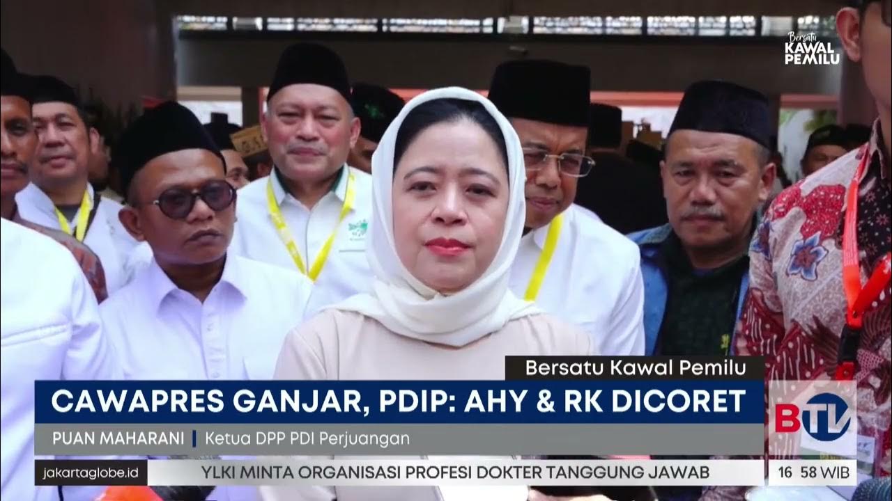 Puan Maharani Coret Ridwan Kamil dan AHY dari Daftar Kandidat Cawapres Ganjar Pranowo - YouTube
