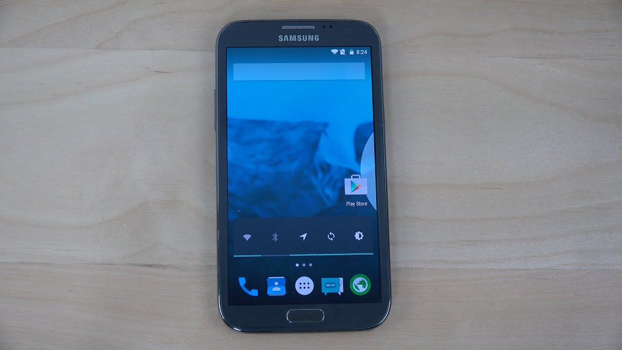 Samsung Galaxy Note 2 Android 5.0 Lollipop - Review (4K) - YouTube