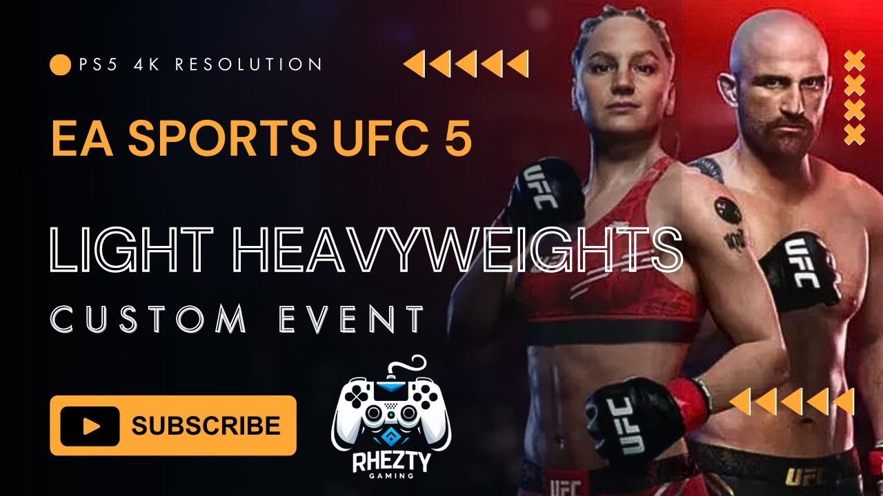 EA SPORTS UFC 5 | Custom Event (Light Heavyweights) - YouTube