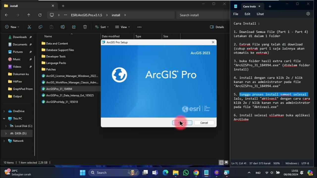 Tutorial Cara Install ArcGIS Pro - YouTube