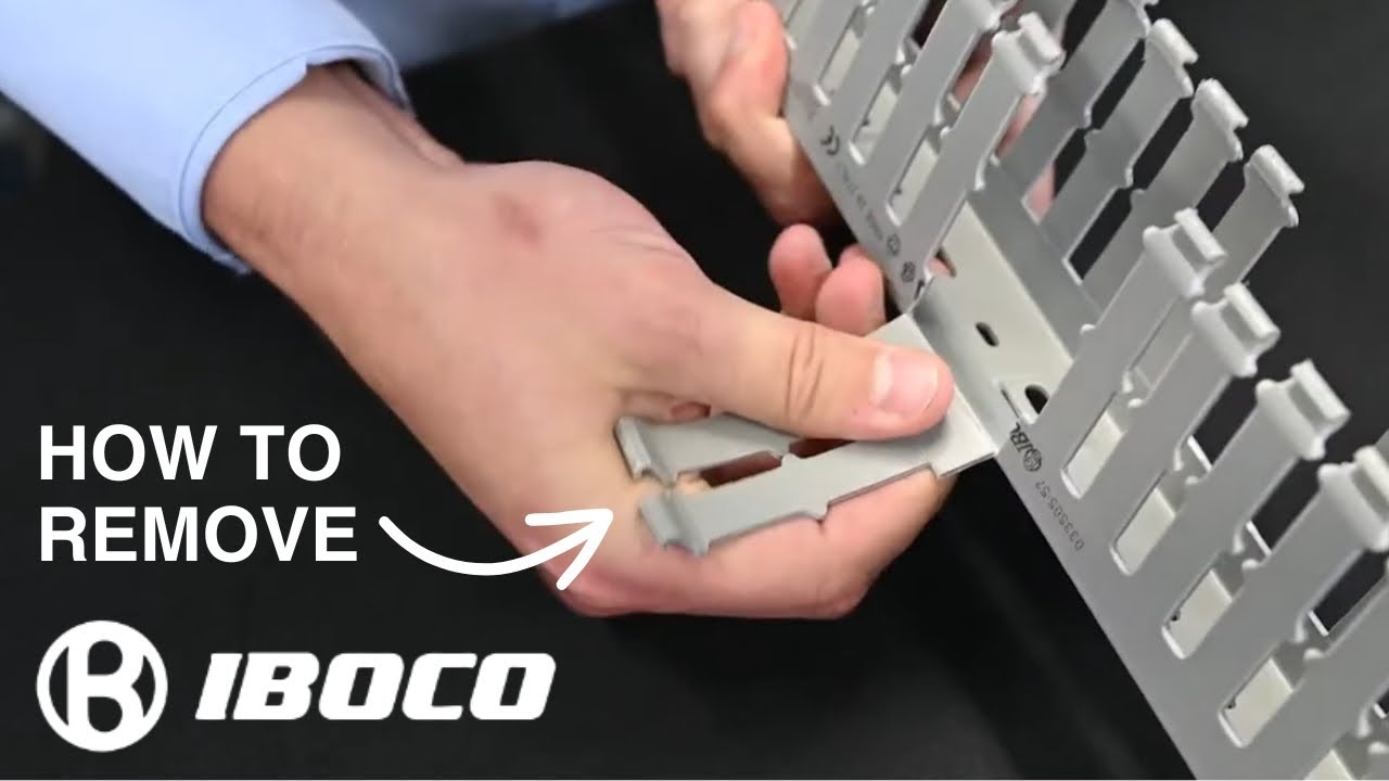 How to Remove Slot Trunking Fingers in Iboco T1 Panel Trunking - YouTube