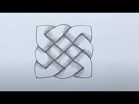 How to draw a Celtic knot step by step for Beginners - YouTube