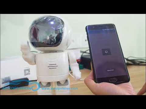 960P Wireless Audio astronaut surveillance camera Wifi Wireless p2p IP ...