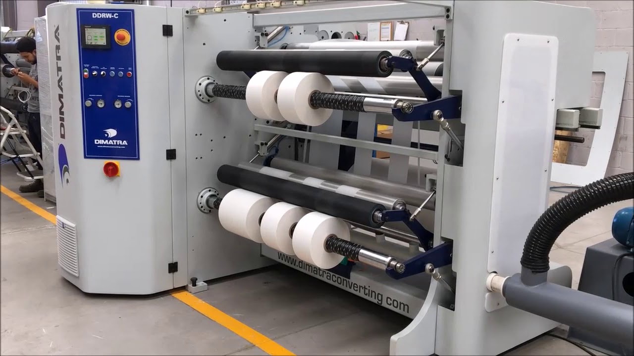 COMPACT DUPLEX SLITTER REWINDER-DIMATRA - YouTube