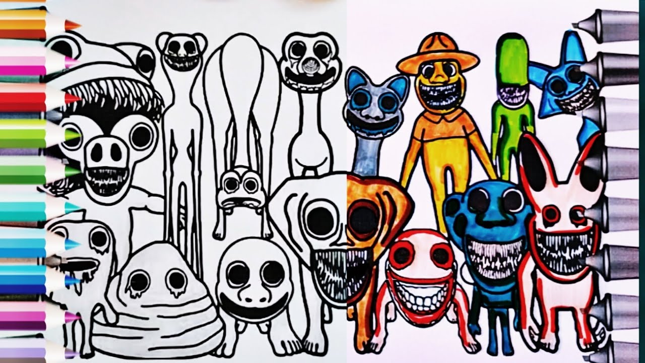 Zoonomaly2 coloring Pages for Kids/How To Color ALL BOSSES and MONSTERS ...