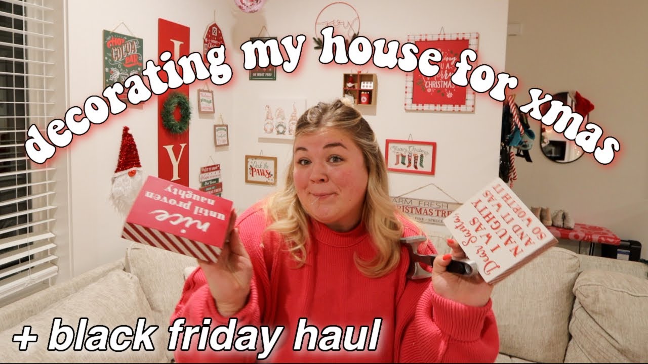 Decorating My House For Christmas Black Friday Haul And Vlogmas Prep