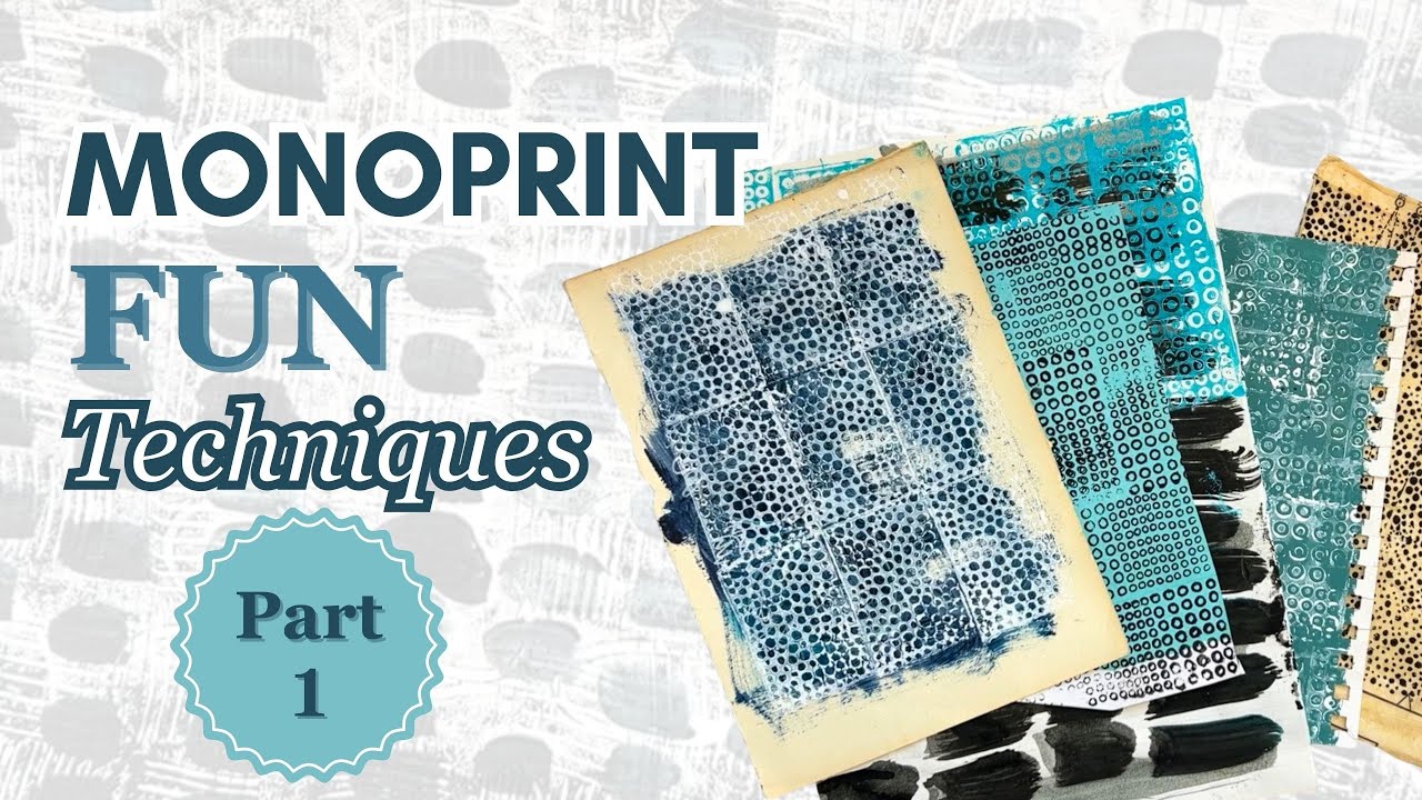 Monoprint Tutorial - creating beautiful collage papers - YouTube