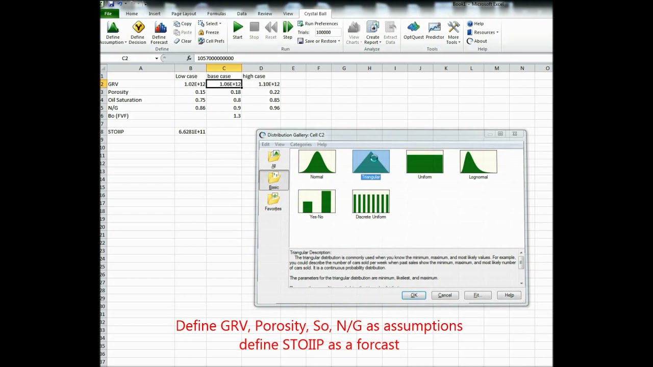 Crystal Ball for STOIIP calculation - YouTube
