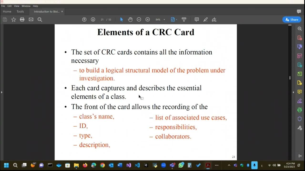 Lecture14 2 CRC Cards - YouTube