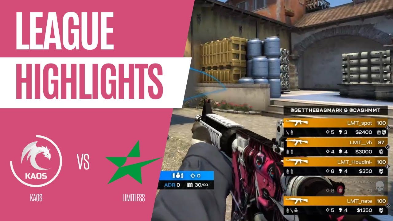 Kaos vs Limitless Academy - ESEA Main Playoffs Highlights! "Streaky ...