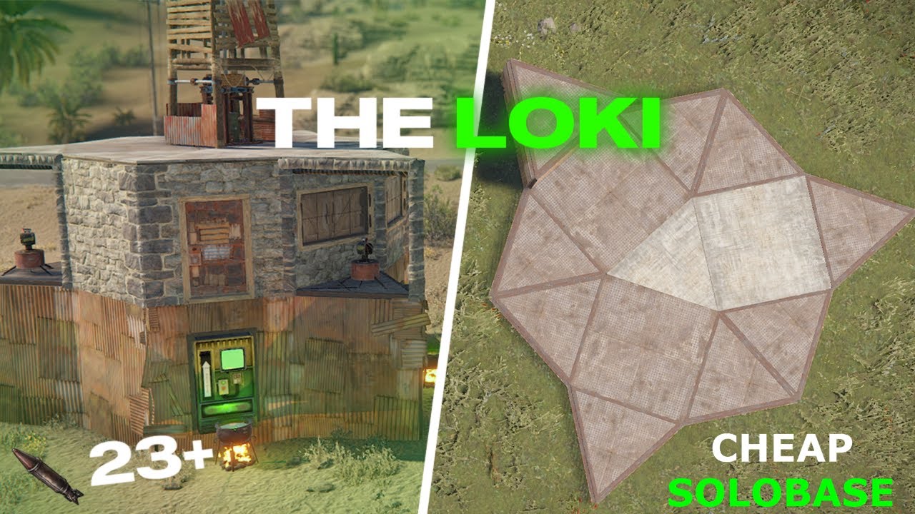 The Loki - CHEAP SOLO BUNKER BASE - Rust Base Building 2022 - YouTube