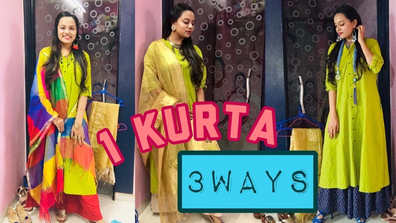 Diwali Outfit Ideas 2019 |Styling 1 कुर्ता in Different Ways | Dhruva ...
