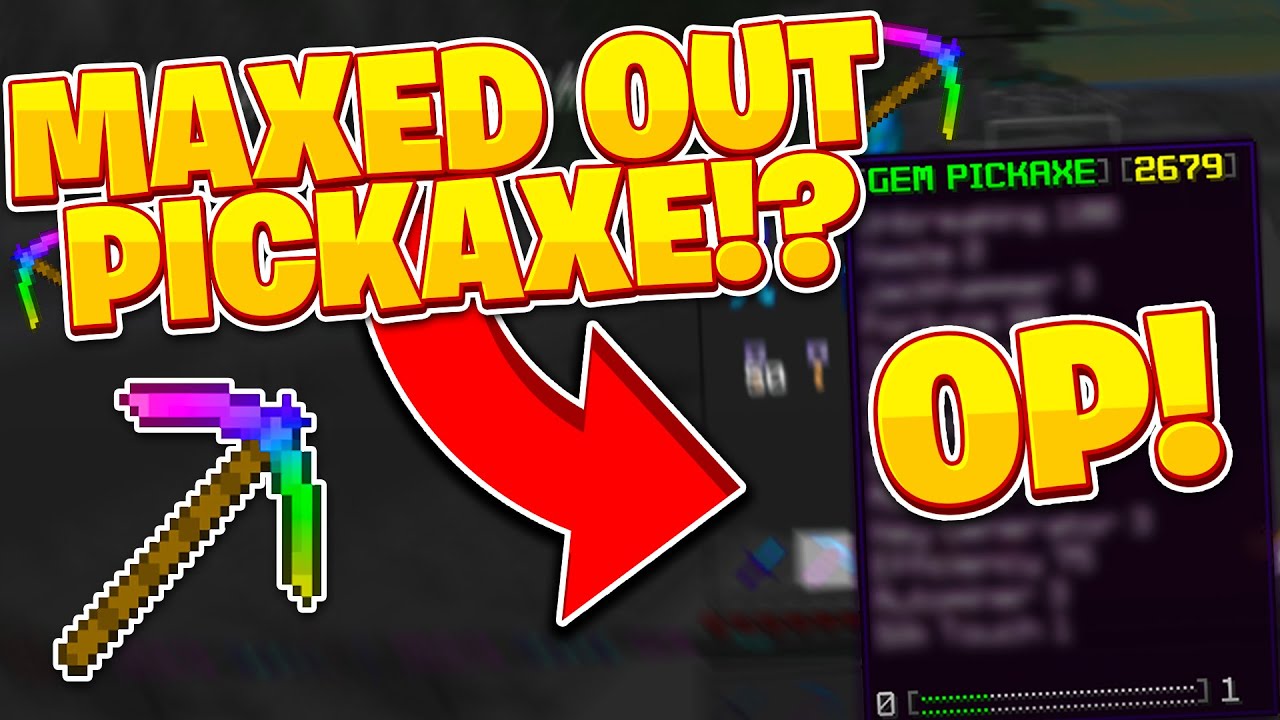 OUR PICKAXE IS ALREADY ALMOST MAXED OUT!?! *INSANE* | Minecraft OP ...