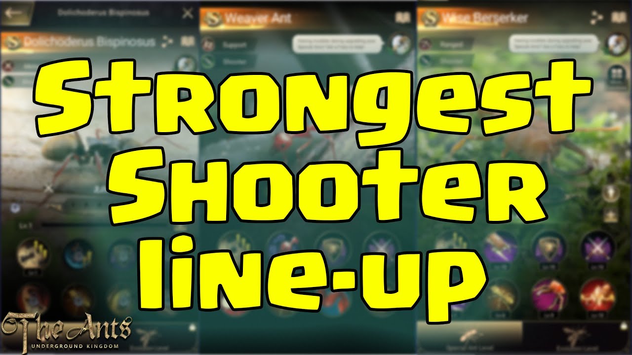 TOP 2 - S-Tier Shooter PRO TROOP LINE-UPS | The Ants Underground ...