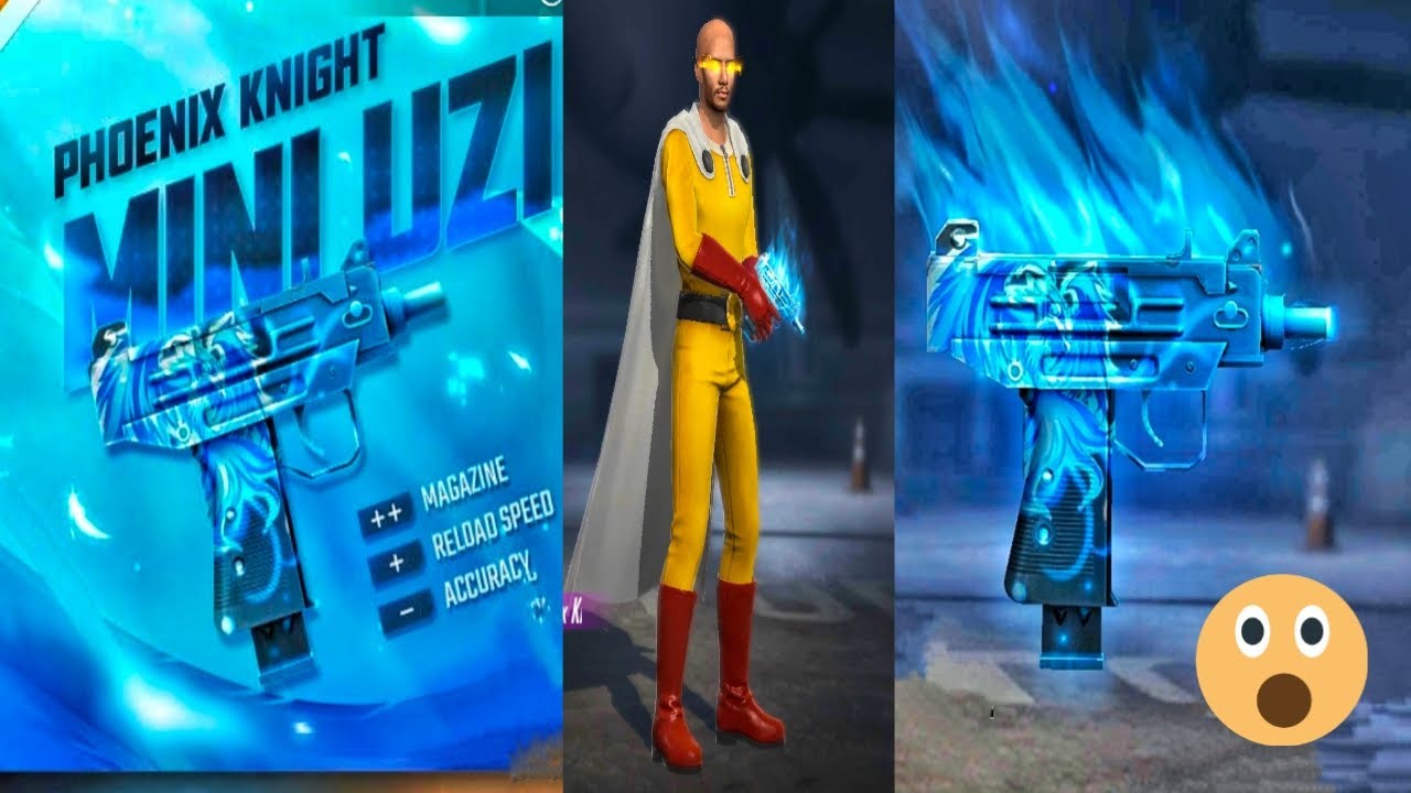 New weapon royale in free fire | mini uzi skin free fire | phoenix ...