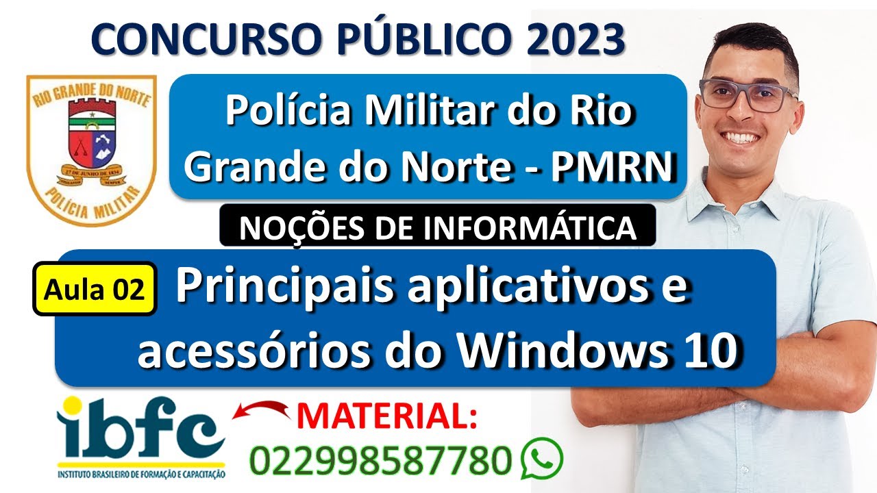 02 | Principais aplicativos e acessórios do Windows 10 | Concurso PM RN ...