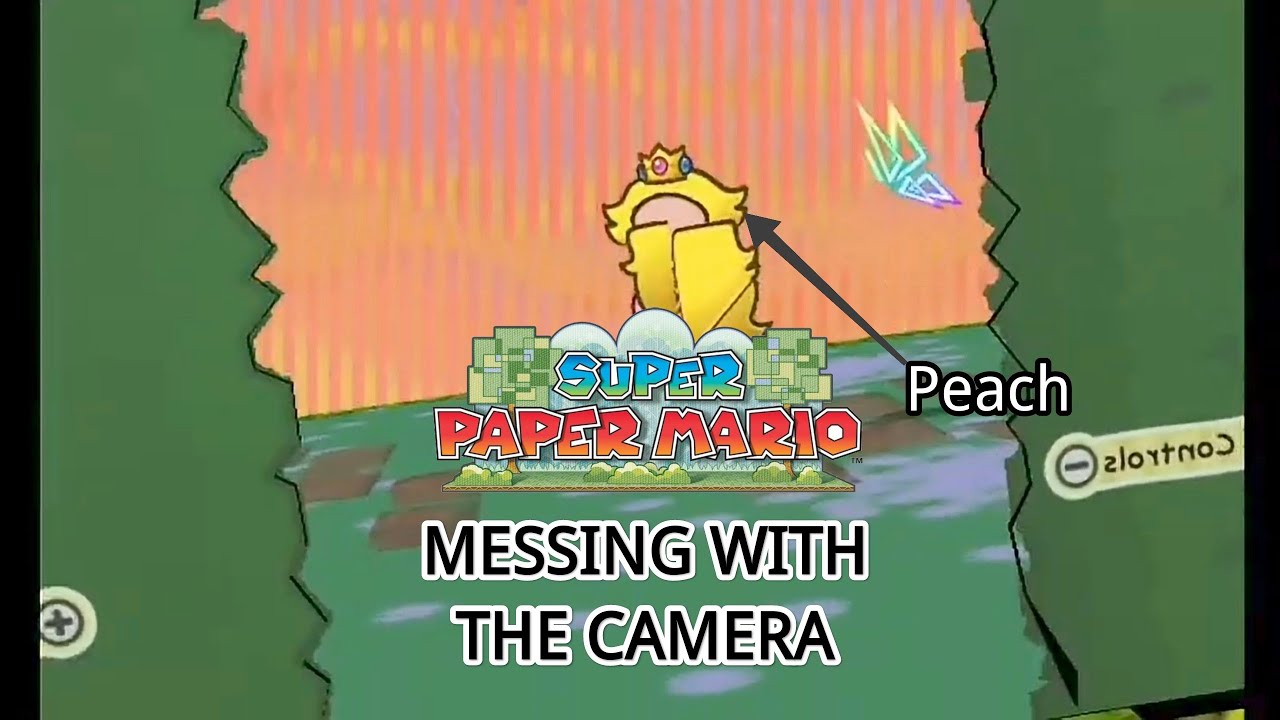 Super Paper Mario - messing with the camera - YouTube