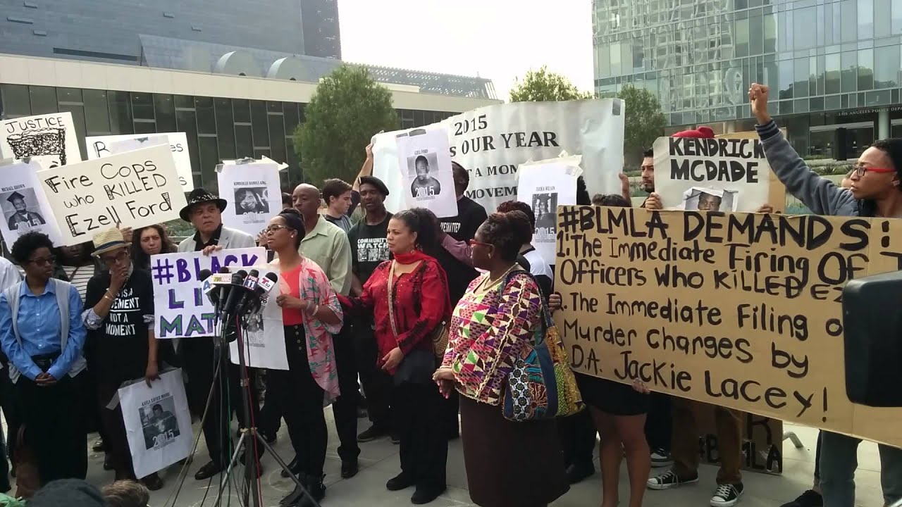 Black Lives Matter Press Conference at LAPD HQ - YouTube