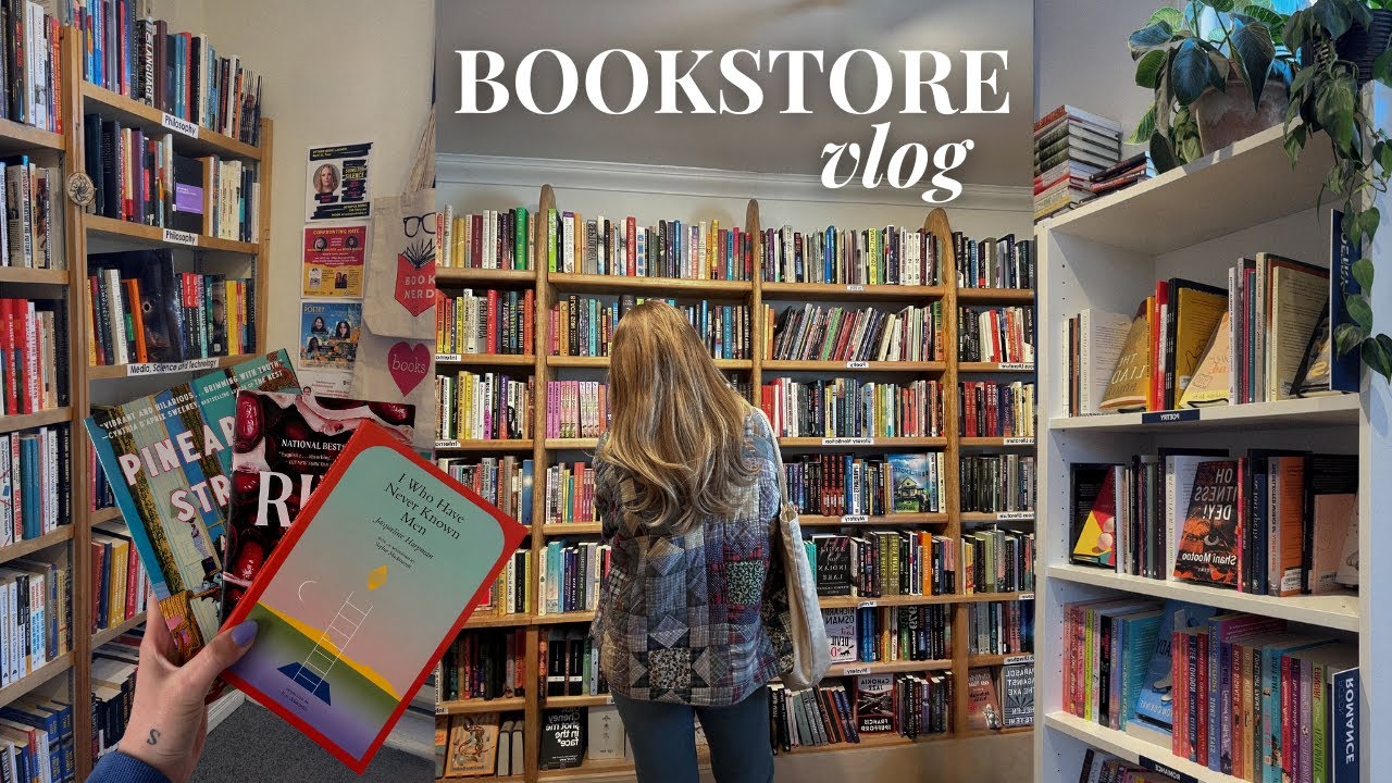 BOOKSTORE VLOG 💌 spend the day book shopping w/ me + big book haul ...