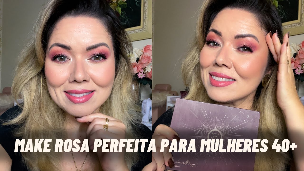 UMA PALETA E 5 MAKES : MAKE ROSA, PRÁTICA, FÁCIL COM A PALETA 12 SHADES ...