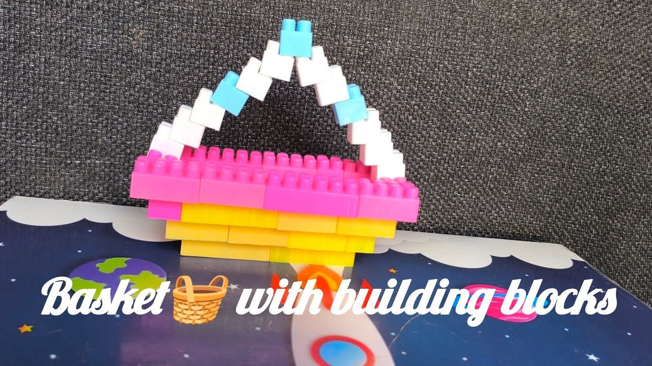 Basket 🧺 with building blocks| Blocks basket| Building Blocks| DIY ...