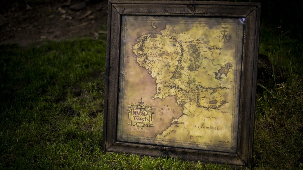 Building a Frame for my Hobbit/LOTR Map of Middle Earth! - YouTube