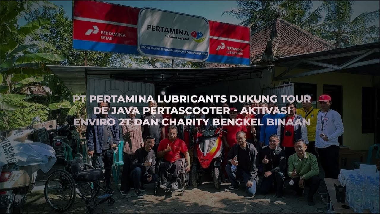PT Pertamina Lubricants Dukung Tour De Java PertaScooter - YouTube
