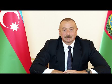 İlham Əliyev xalqa müraciət edib.