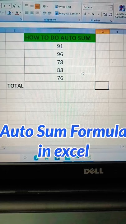 How to use auto sum formula in excel #excel #shorts #video #youtube - YouTube