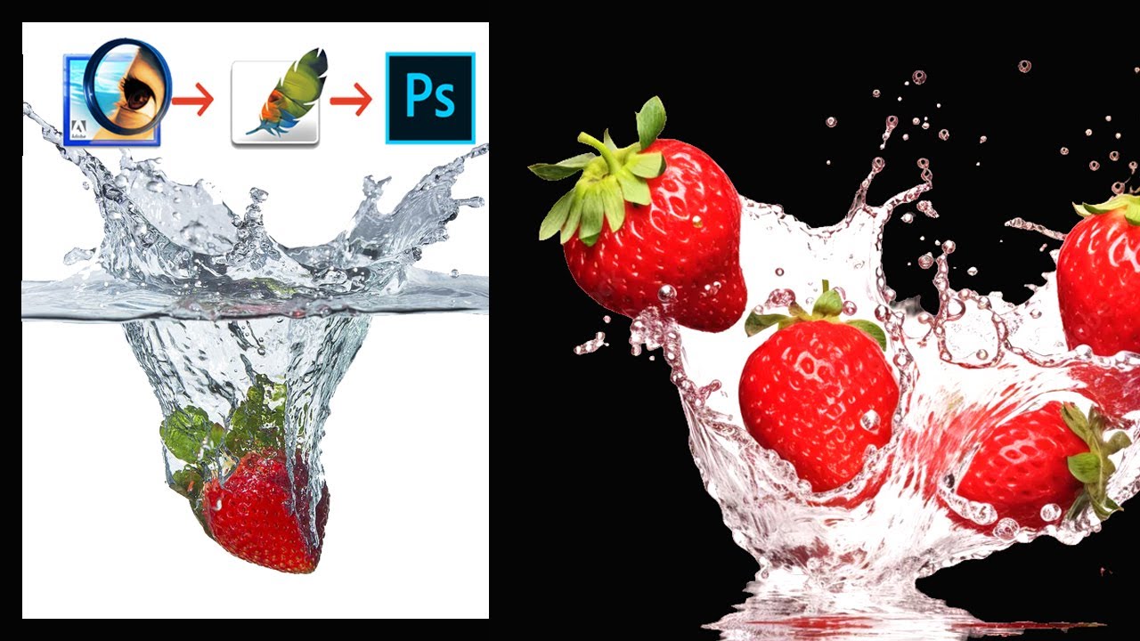 Best Way to Remove Background from Water Splash in Photoshop ...