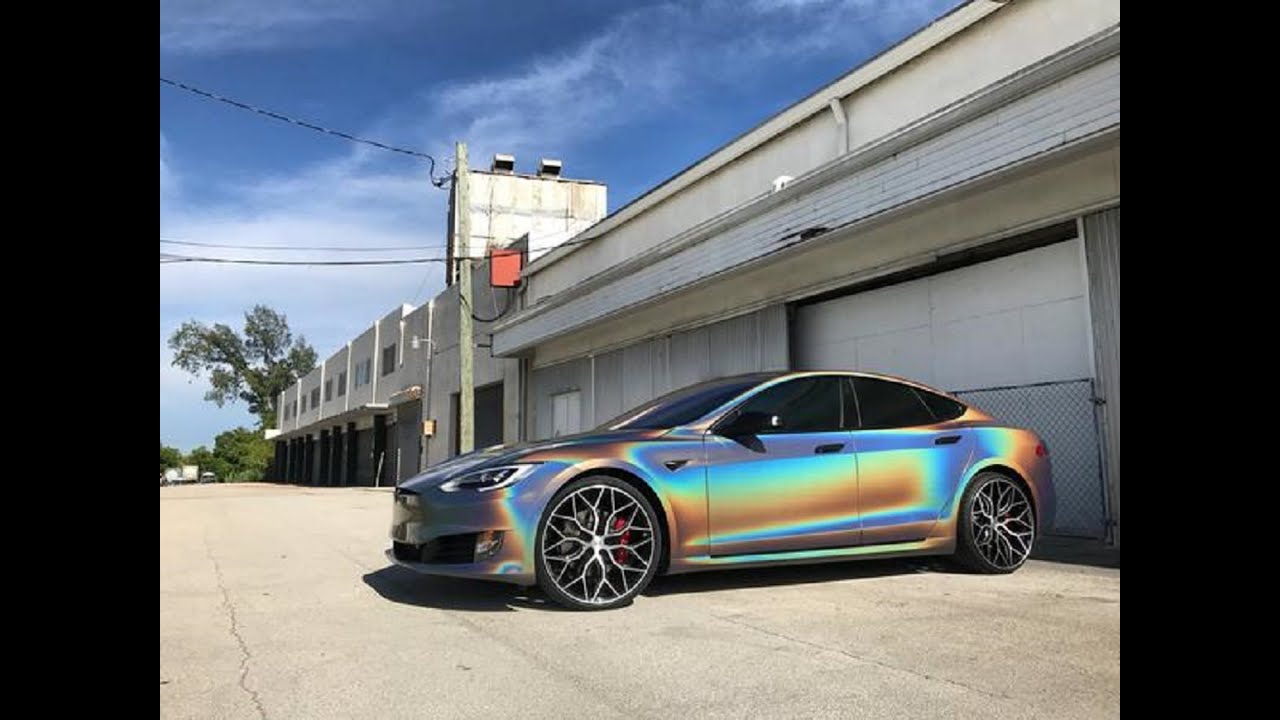 Las Vegas |"IRIDESCENT TESLA" #2 | VEGAS STRIP | 4K - YouTube