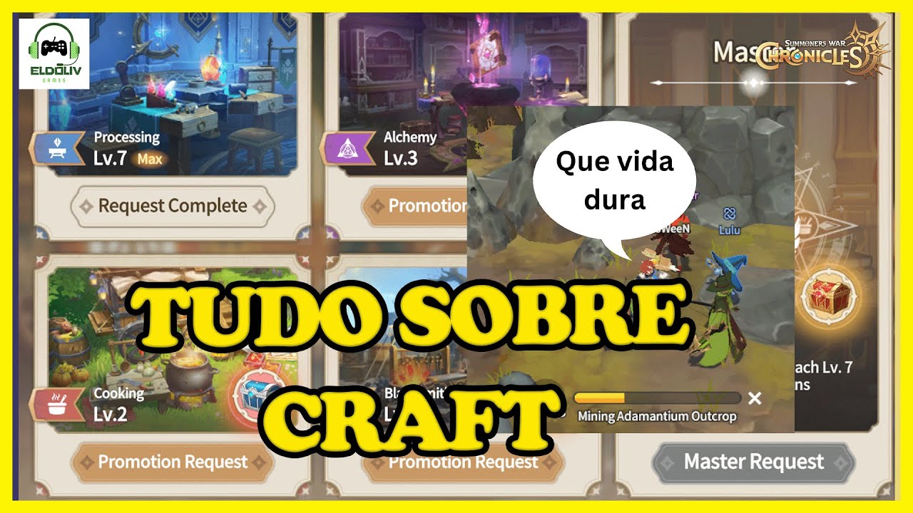 Como funciona o Craft - Summoners War: Chronicles - YouTube