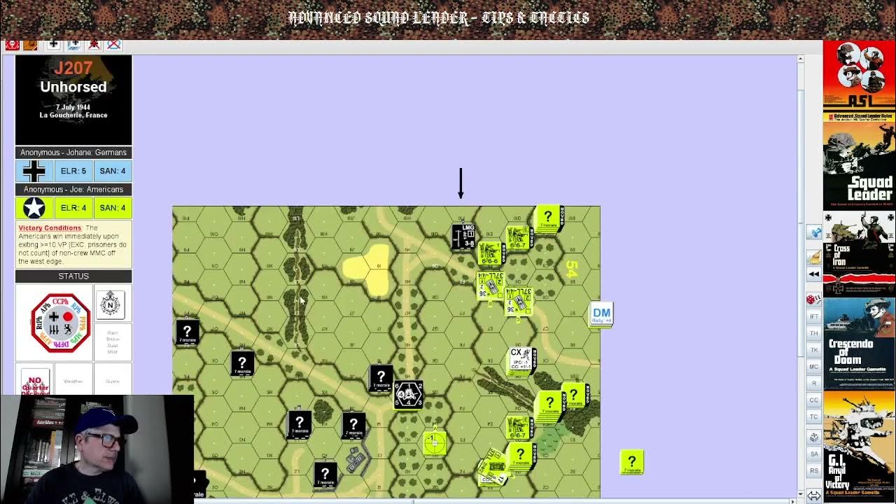 Advanced Squad Leader: Scenario J207 "Unhorsed" play-by-play AAR - YouTube