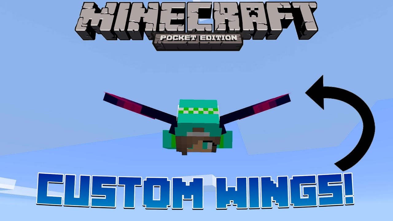 Custom Elytra Wings! | MCPE Addon - YouTube