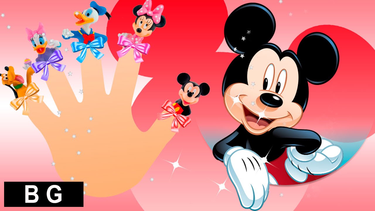 MICKEY MOUSE Finger Family Songs Mickey Mouse Disney Cartoon - YouTube