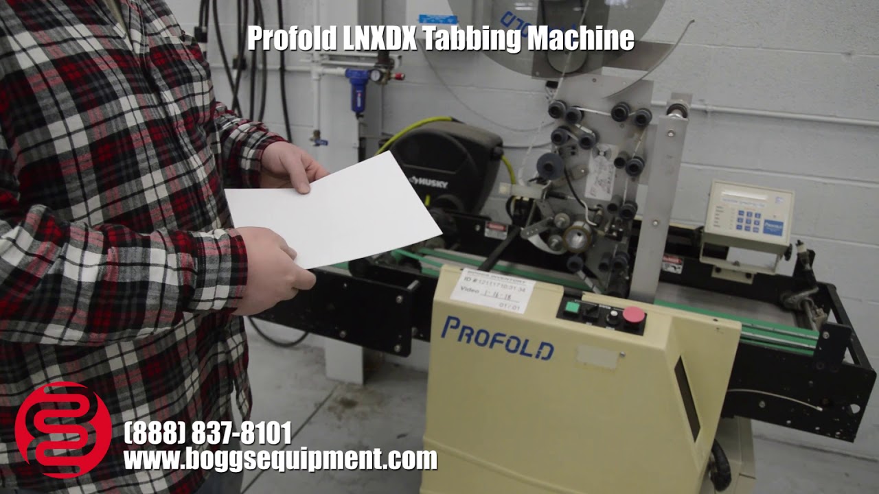 Profold LNXDX Tabbing Machine - YouTube