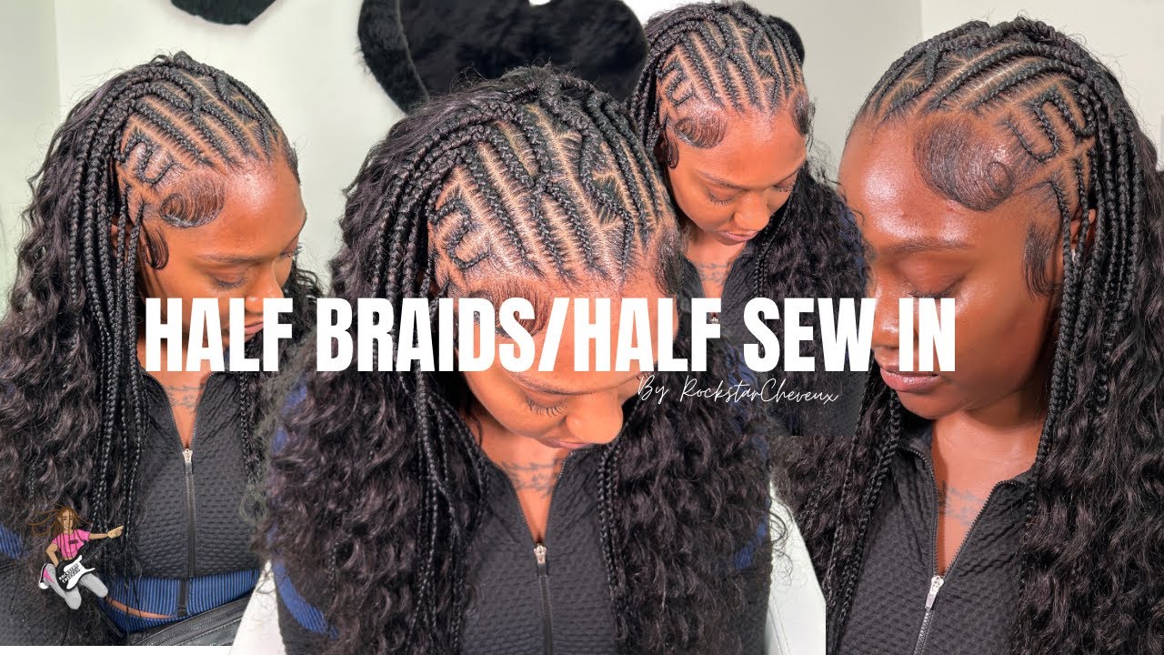 Half Braidshalf Sew In Youtube