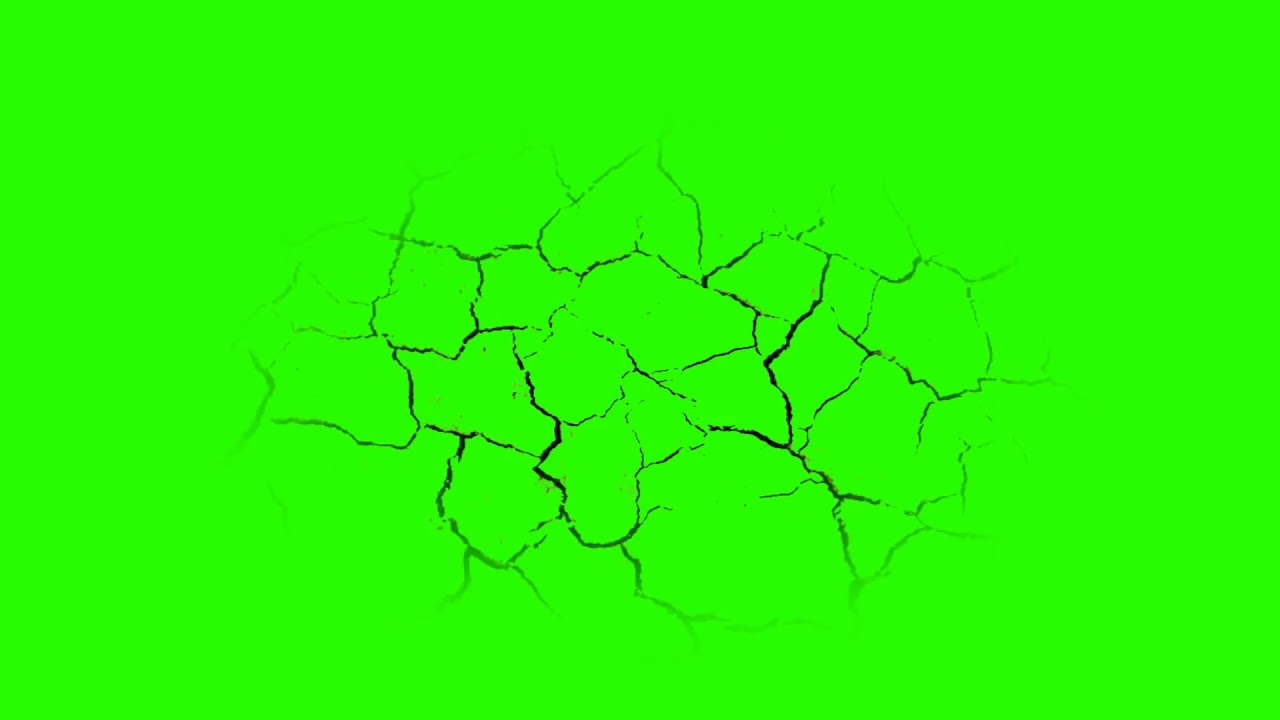 Green screen cracked ground. - YouTube