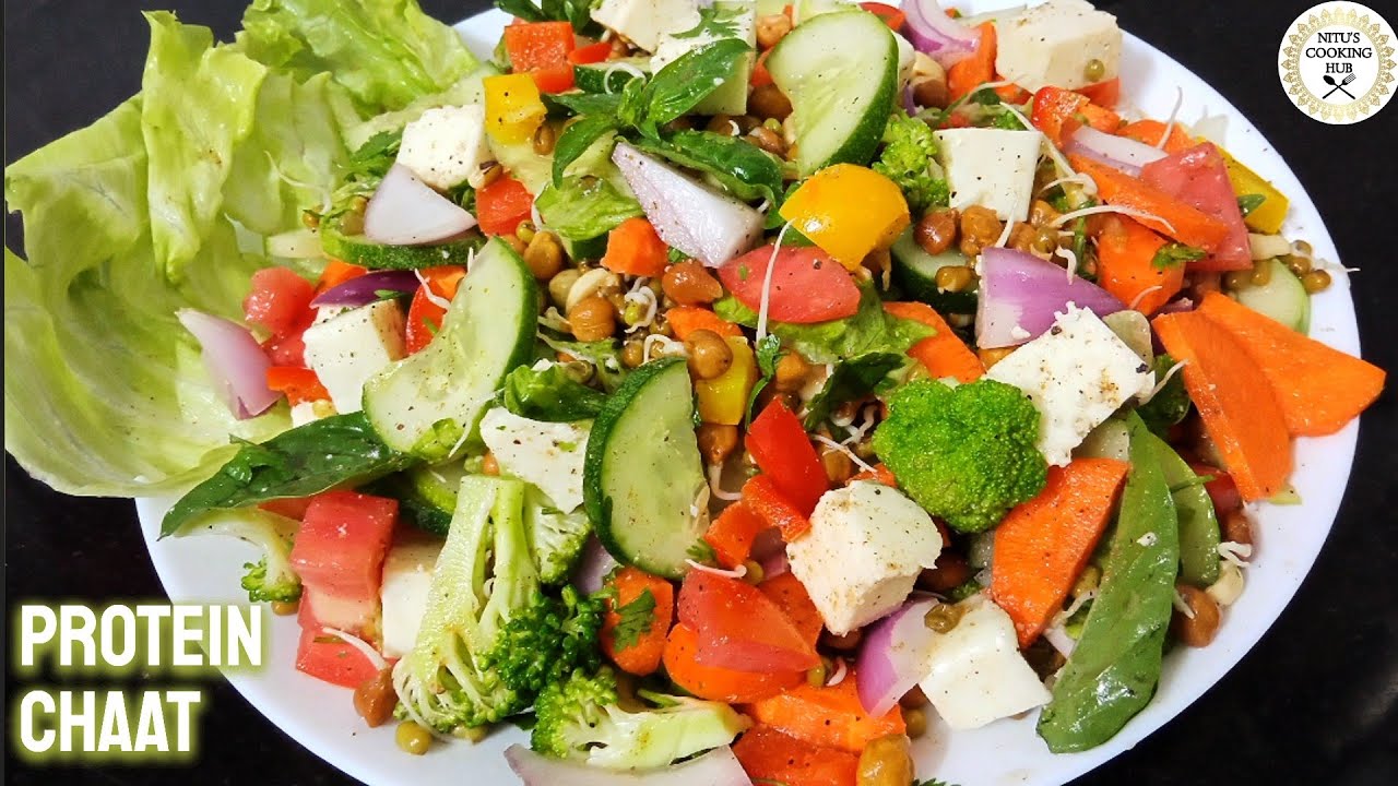 Protein Chaat Recipe | Veg Chaat Recipe | प्रोटीन सलाद | Veg Salad ...