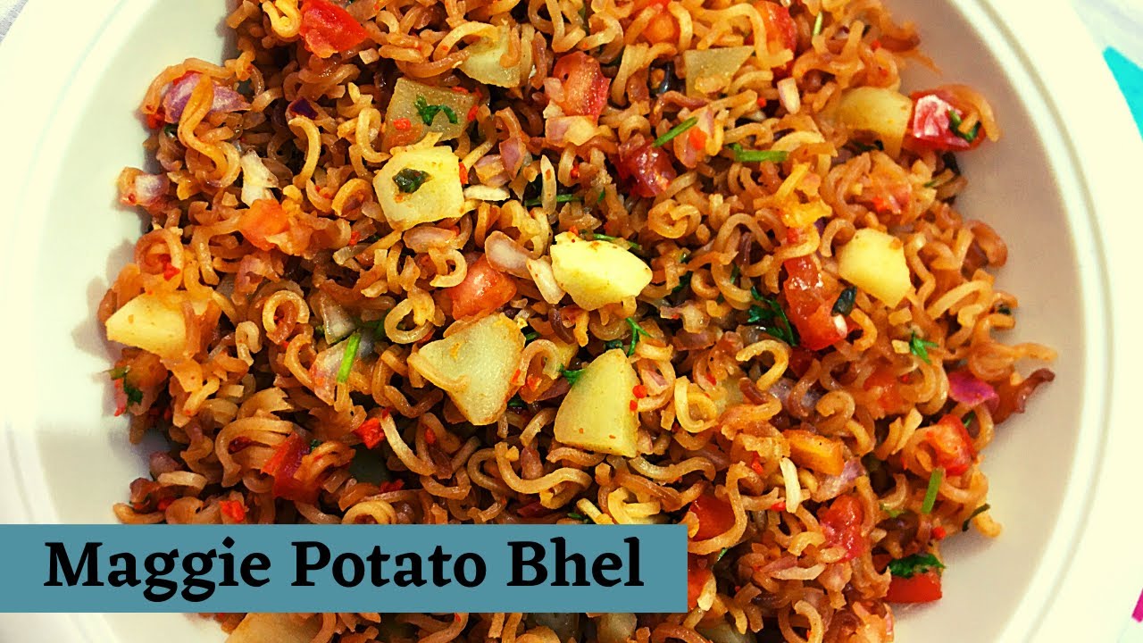 Maggie Potato Bhel | Instant 5 minutes snack | Best Maggie Bhel Recipe ...