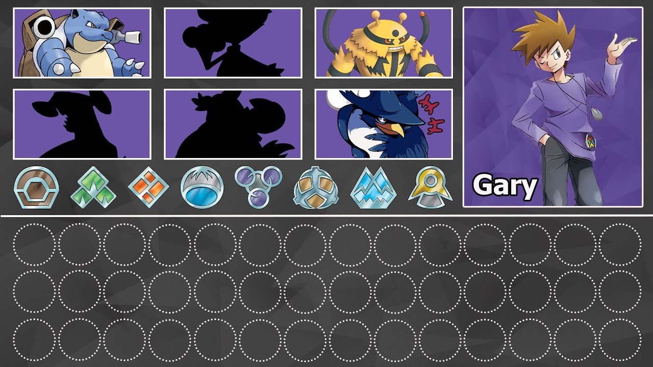 Gary Sinnoh Pokemon Team - YouTube