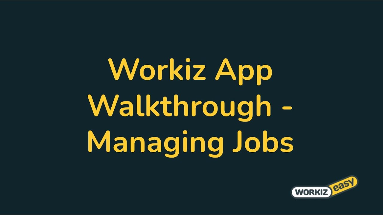 Workiz App Walkthrough | Managing Jobs - YouTube
