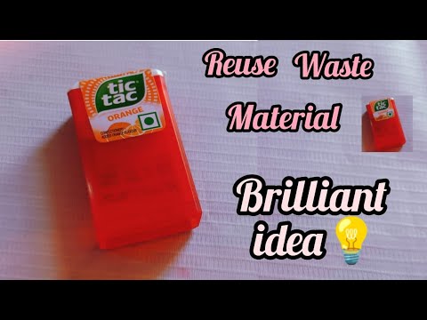 Reuse empty tic tac box|waste materials reuse idea |best out of waste ...