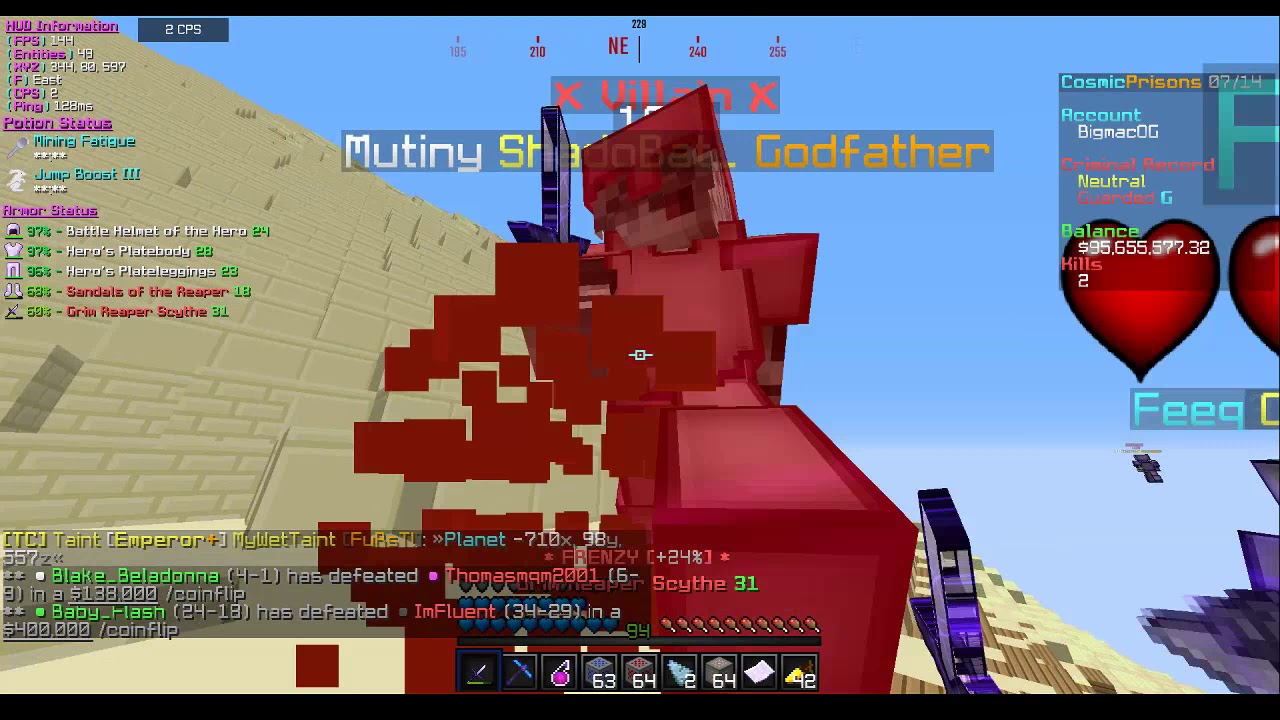 Cosmic Prisons | IRON PVP AND KILLS | (SOVEREIGN Planet #2) - YouTube