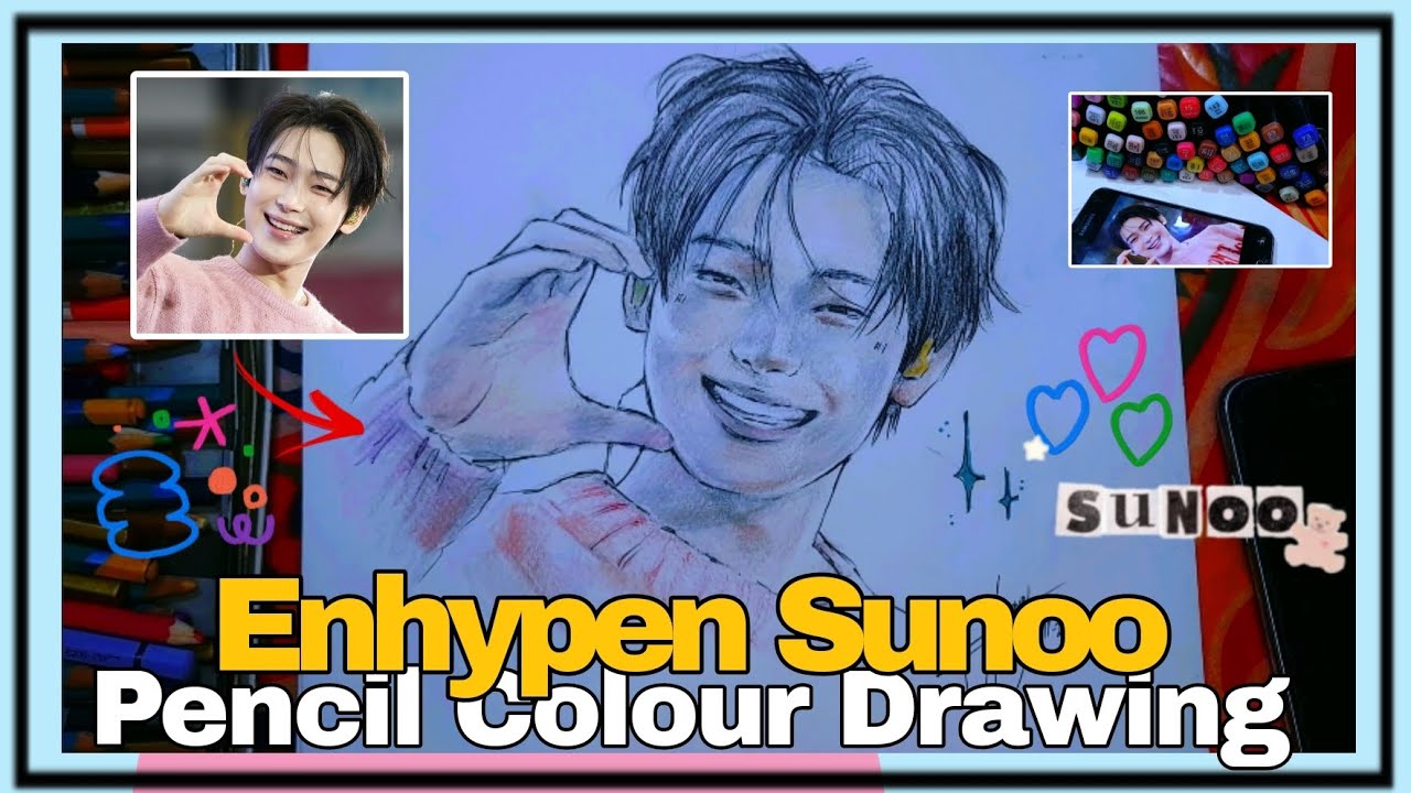 Drawing Enhypen Sunoo - YouTube