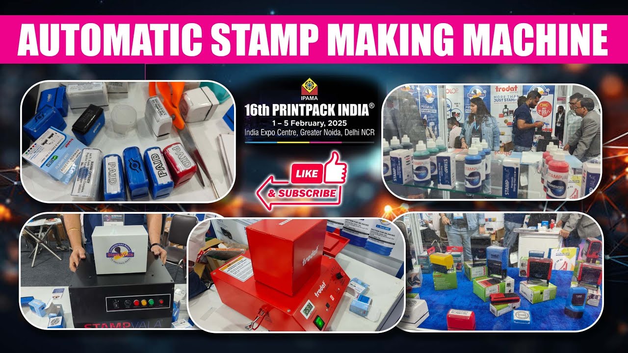 Stamp Production: Showcasing the Stamp Making Machine at 16th PrintPack ...