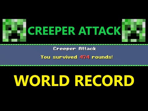 [Hypixel Arcade] Creeper Attack Wave 474 World Record (FORMER) - YouTube