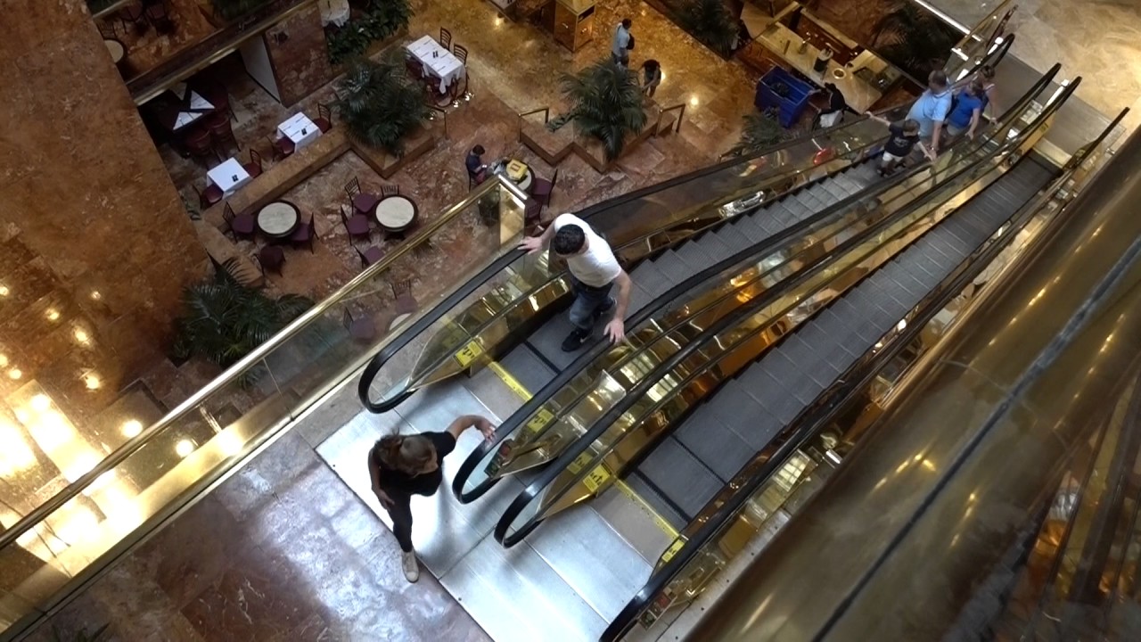 Inside Trump Tower: The Most Famous Escalator - YouTube